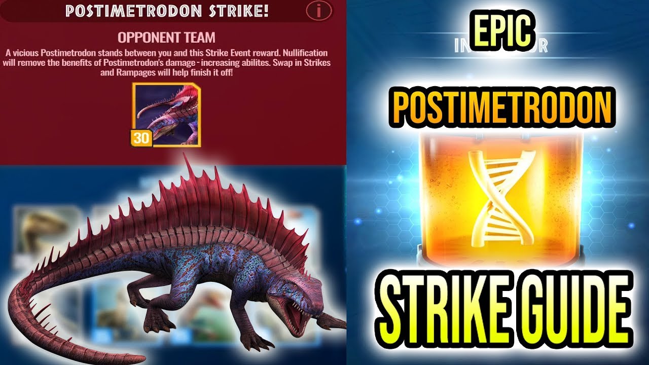 HOW TO BEAT EPIC LEVEL 30 POSTIMETRODON STRIKE GUIDE WITH LOW LEVEL ...