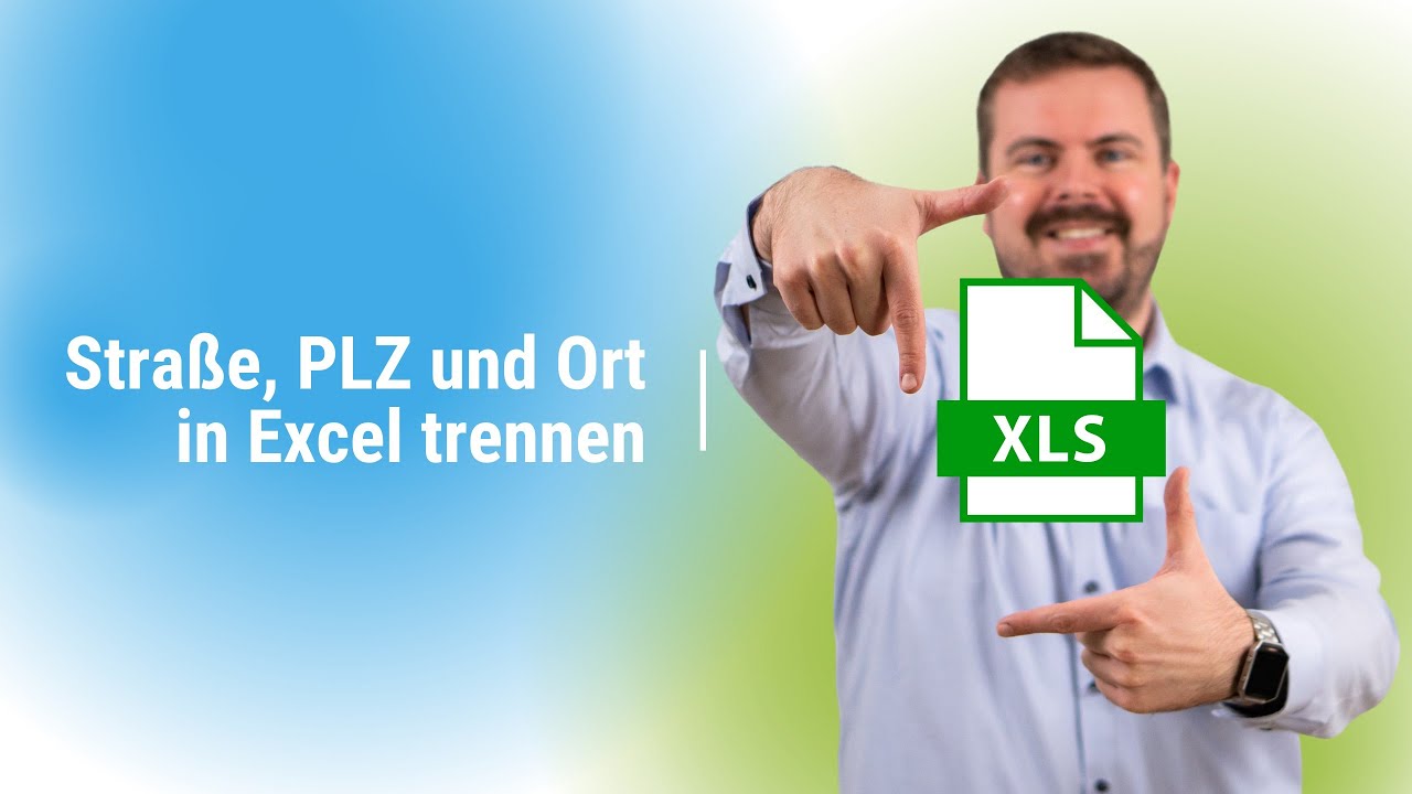 Straße, PLZ und Ort aus einer Spalte in Excel trennen und in drei Spalten überführen - YouTube