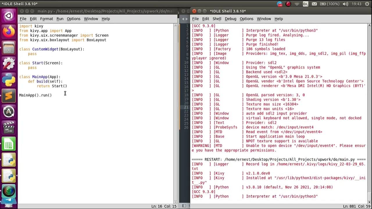 How to Modify custom widget text from another class using kivy StringProperty ? - YouTube