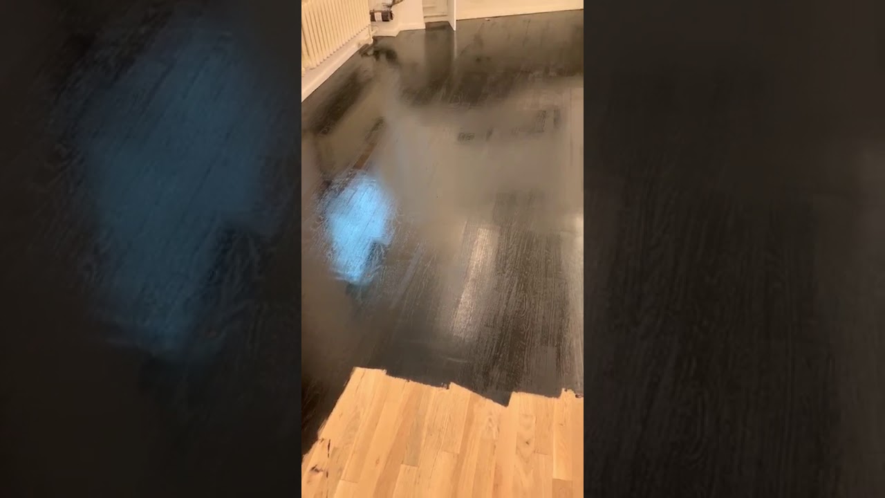 how to apply a true black. stain - YouTube