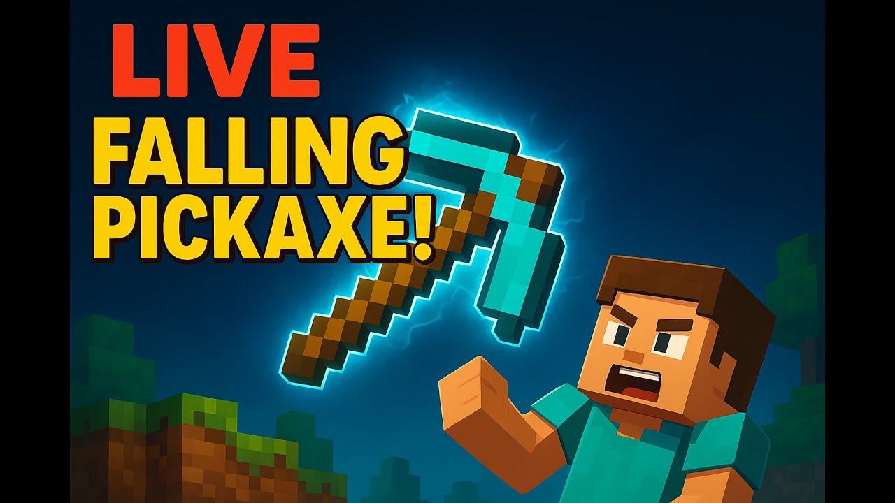 MInecraft Falling Pickaxec #short #minecraft - YouTube
