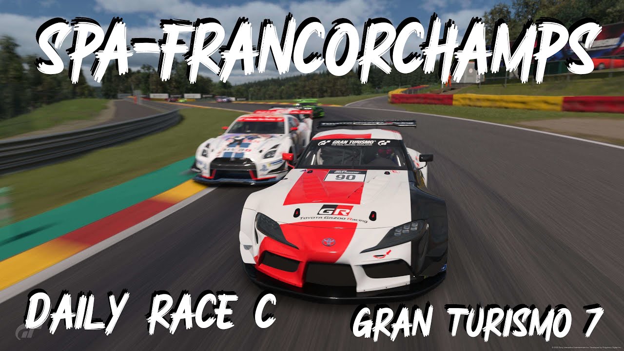 Gran Turismo 7 - Daily Race C - Spa - Gr3 - Toyota Supra - YouTube