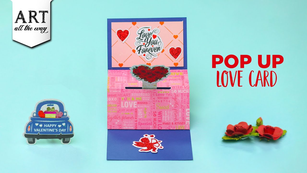Pop-up Love Card | Creative Card Designs | Valentines Gift Ideas | DIY ...