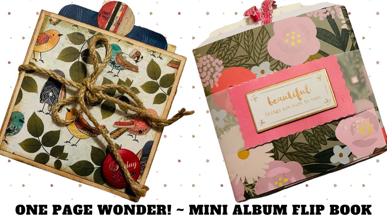 One Page Wonder Interactive Mini Album Flip book | Happy Mail | Junk ...