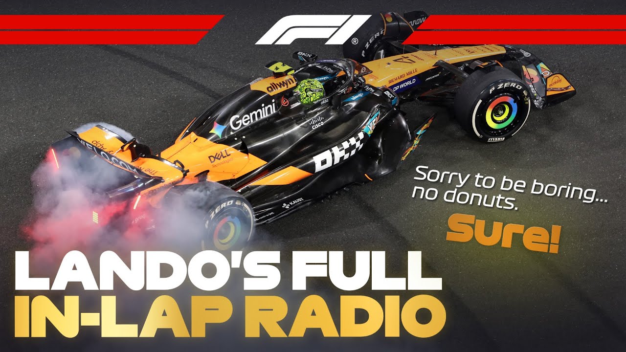 Lando Norris' In-Lap IN FULL | 2025 Abu Dhabi Grand Prix - YouTube