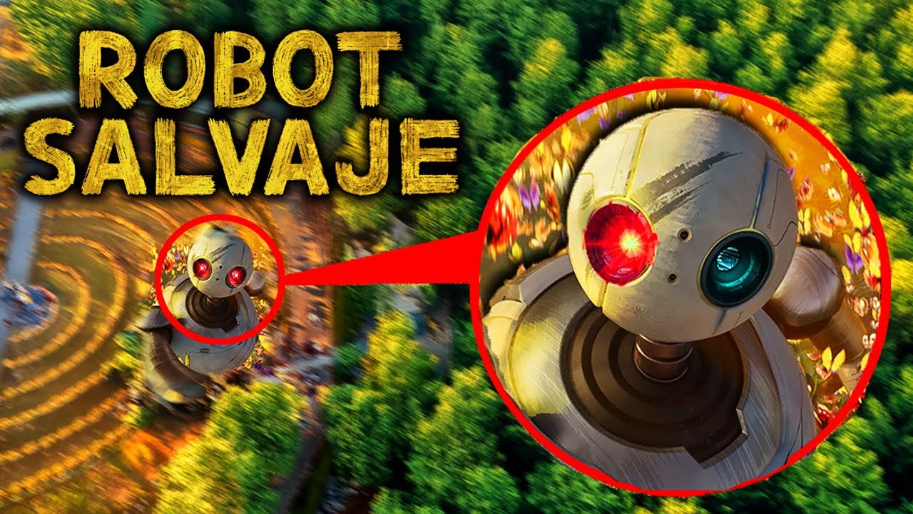 Mi Dron Captura al Salvaje Robot Roz en la Vida Real (Rozzum 7134 de la ...