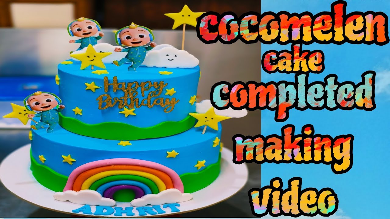 Cocomelen cake completed making video #cakedecoration #cakedesign #cake ...