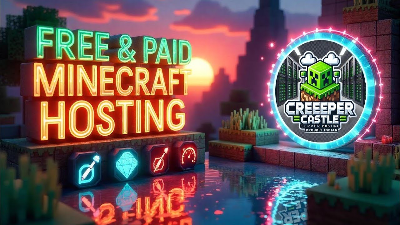 Creeper castle new Minecraft server hosting new free and paid minecraft server hosting new 24/7 ...