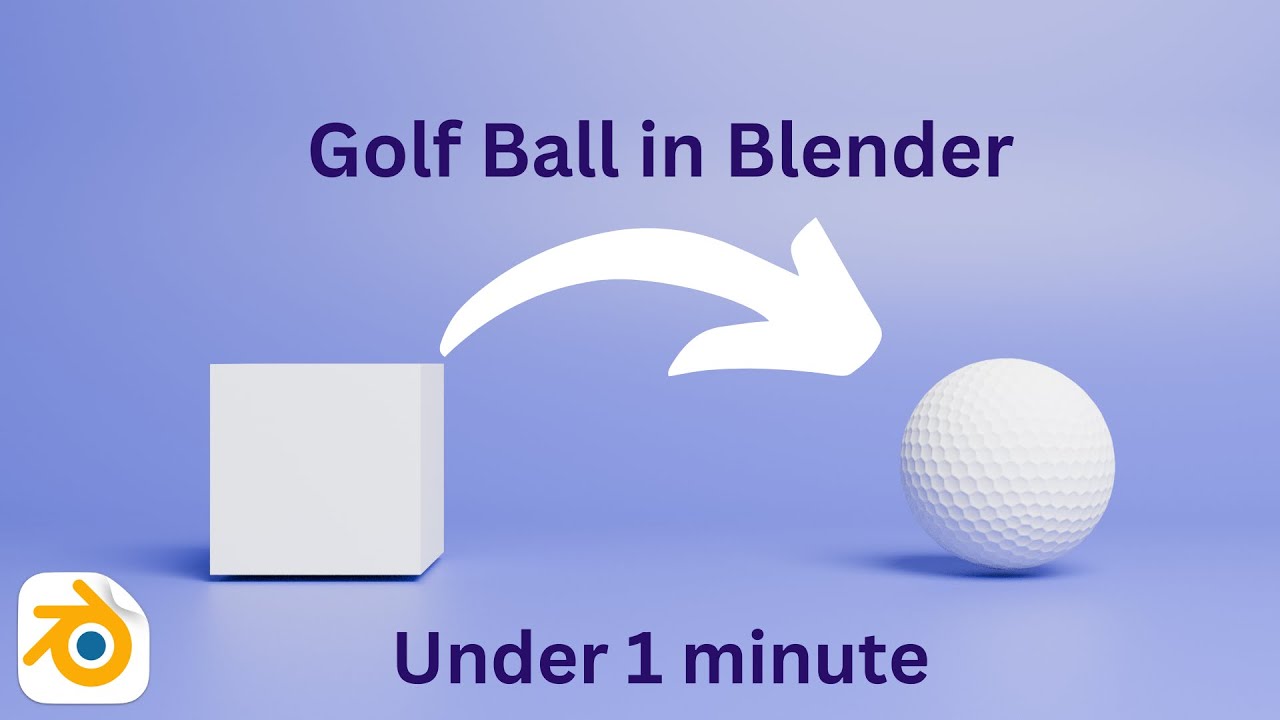 Create a Golf ball in Blender! (Step-by-Step Tutorial) - YouTube