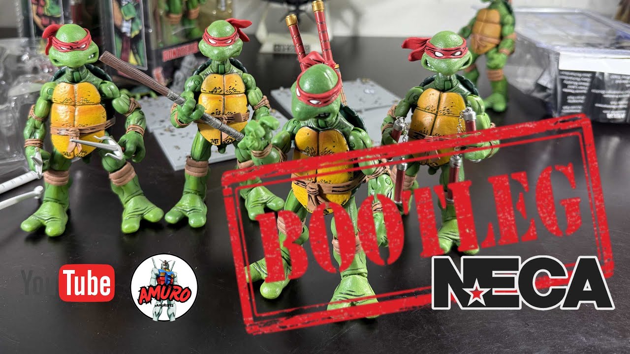 Bootleg NECA TMNT - YouTube