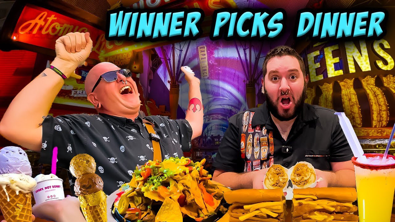 We Let LUCK Decide Where We Ate In Downtown Las Vegas! Winner Picks ...