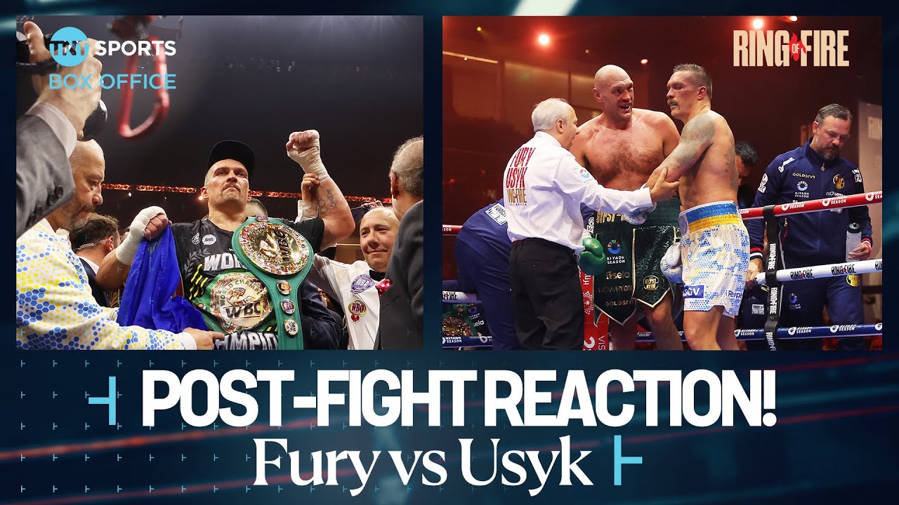 Post-Fight Scenes: Oleksandr Usyk defeats Tyson Fury to become ...