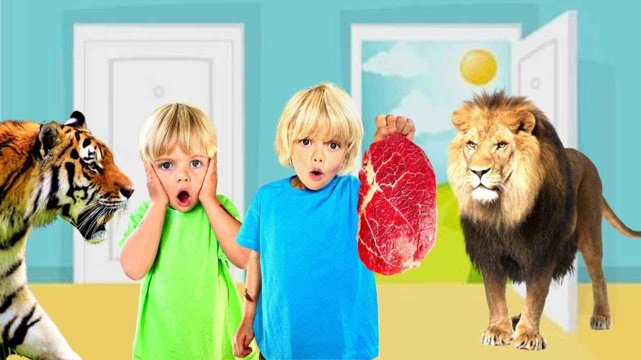 Wild Animals Invade Our House! | Animal Stories with Sky and Finn - YouTube