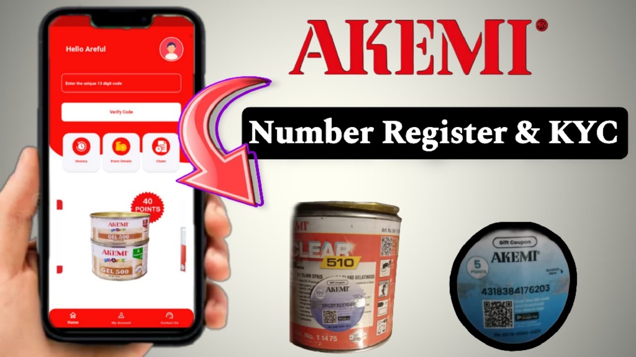 AKEMI Reward app use kaise Kare || Akemi reward App Number Register ...