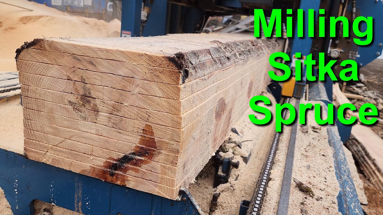 Milling Spruce To DIY Tree Stakes - YouTube