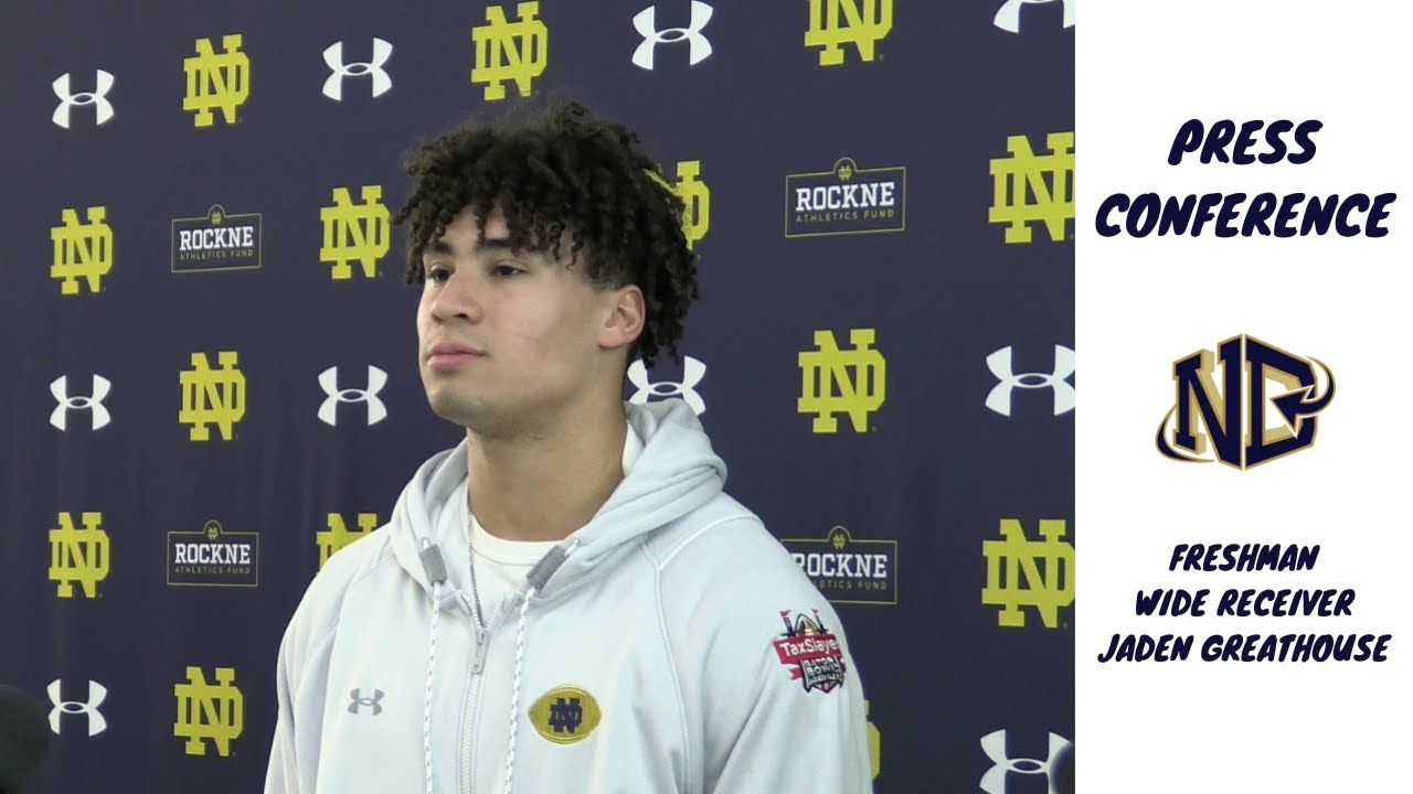 Notre Dame freshman WR Jaden Greathouse wants to be a starter soon ...