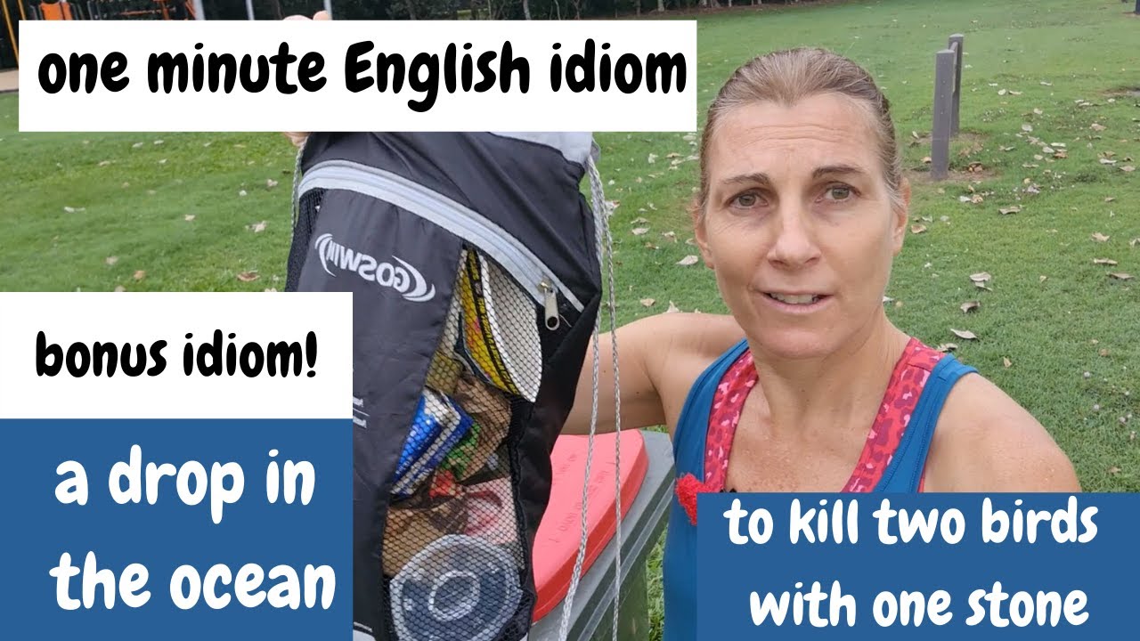 To kill two birds with one stone, A drop in ocean, 1 minute English ...
