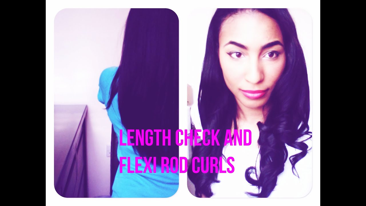 Length check, Waist length? Plus flexi rod tutorial - YouTube