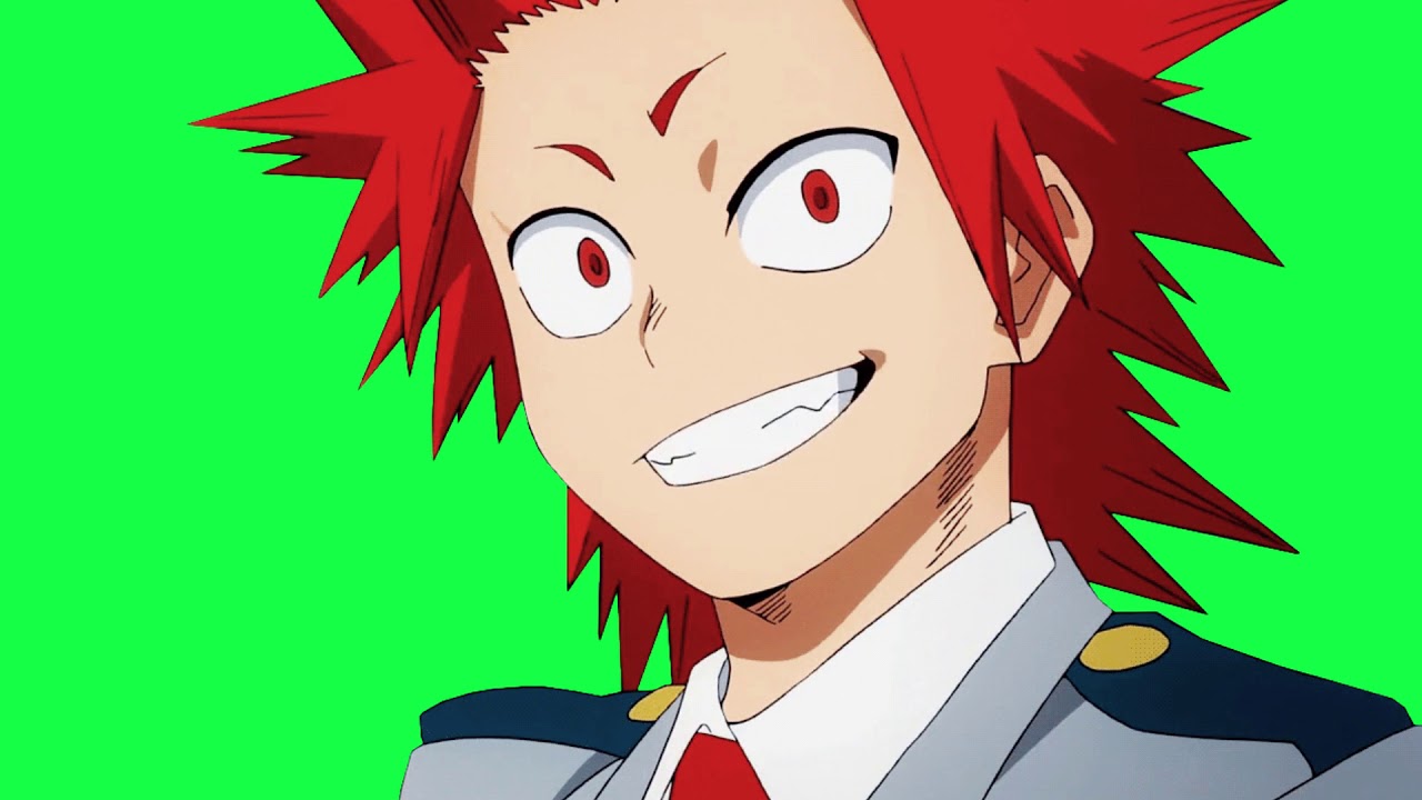 Eijiro Kirishima MHA Anime Green Screen - YouTube