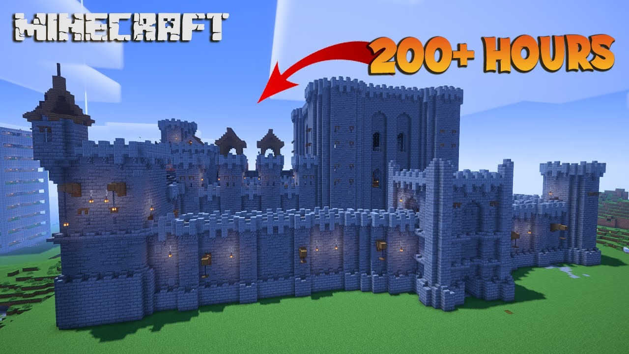 I build a Biggest Castle in Minecraft! - YouTube