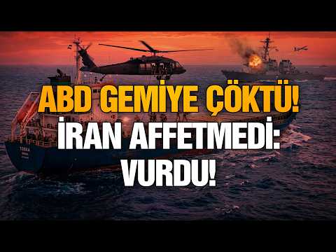 ABD ve İRAN ARASINDA DENİZ SAVAŞI BAŞLADI! Umman Denizi'nde Gemiye Baskın Anları