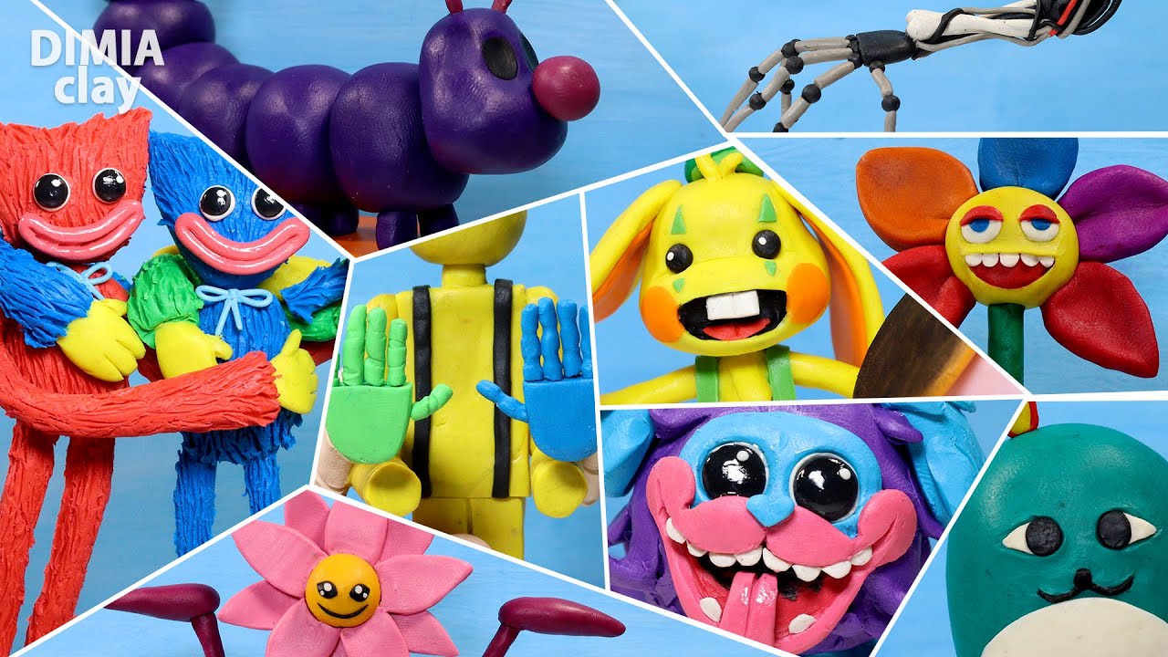 Making ALL POPPY PLAYTIME and All HUGGY WUGGY 🤚 with clay, sculpture ...