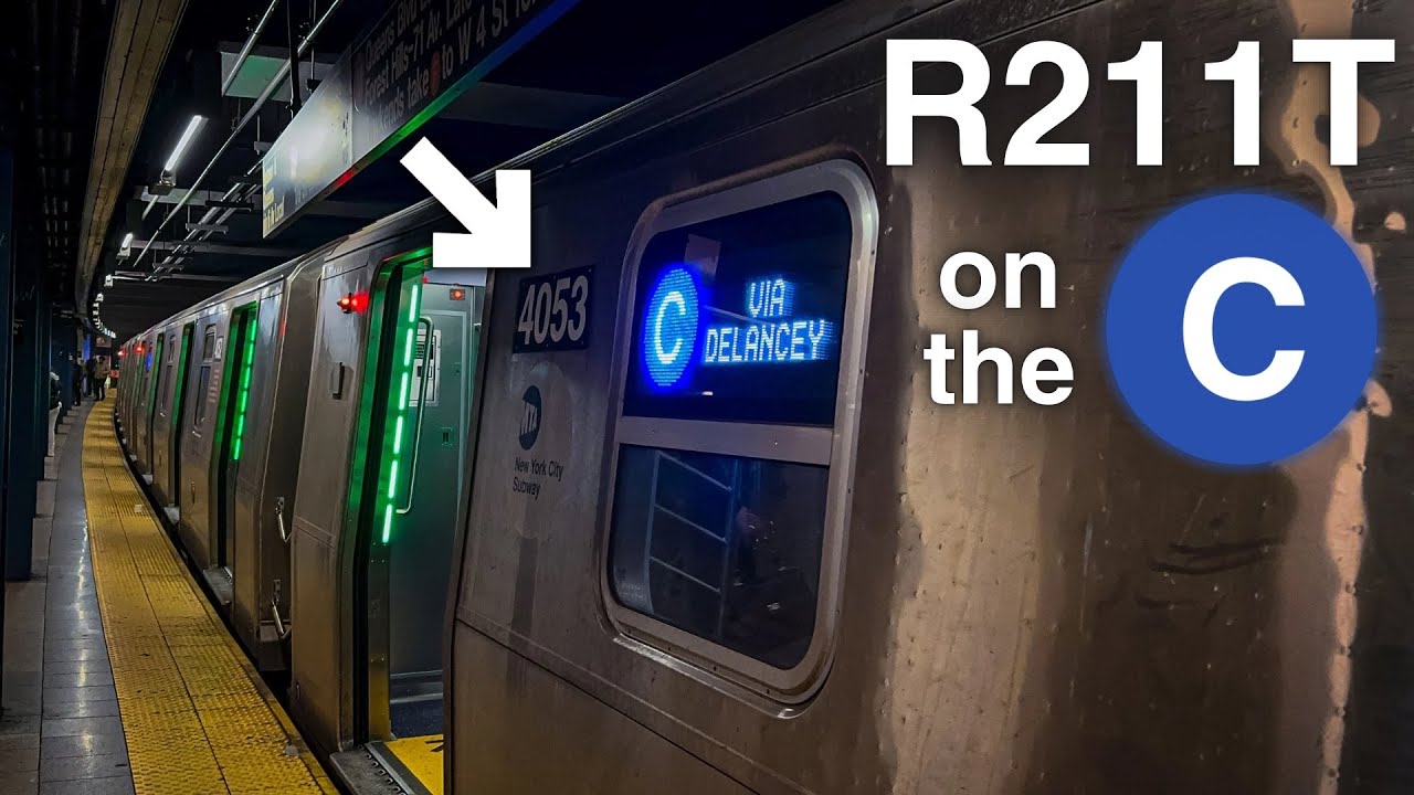 ᴴᴰ⁶⁰ ᴴᴰᴿ NYC Subway: R211T running on the (C) Line (Extra/Unused Clips ...