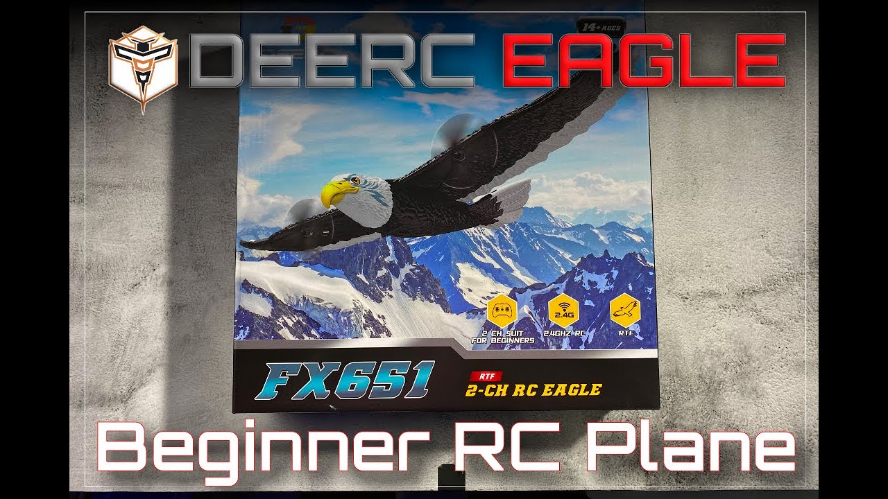 UnBoxing the New DEERC EAGLE FX651 RTF RC Plane - YouTube