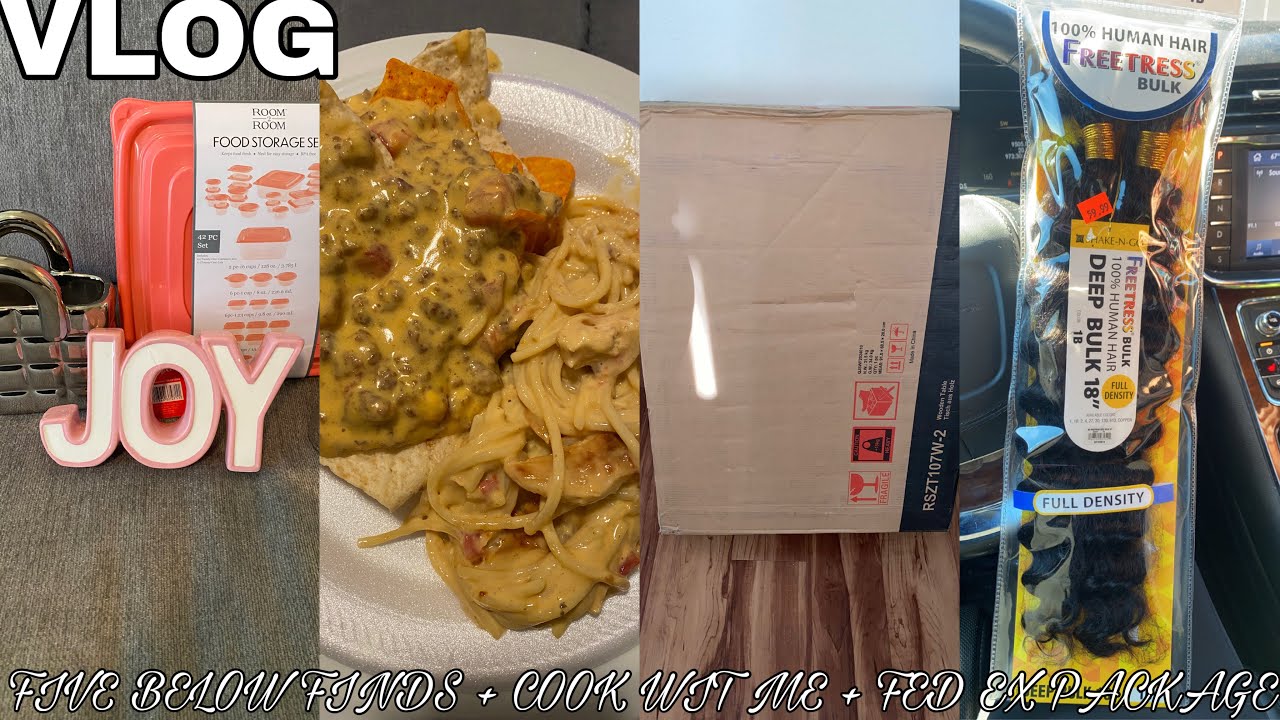VLOG: Five Below Finds | Cook lunch with me | Hair store run & MORE ...