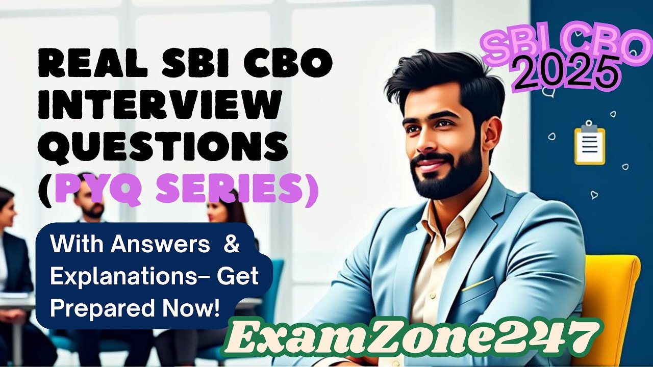 DISCUSSION OF SBI CBO INTERVIEW QUESTIONS - YouTube