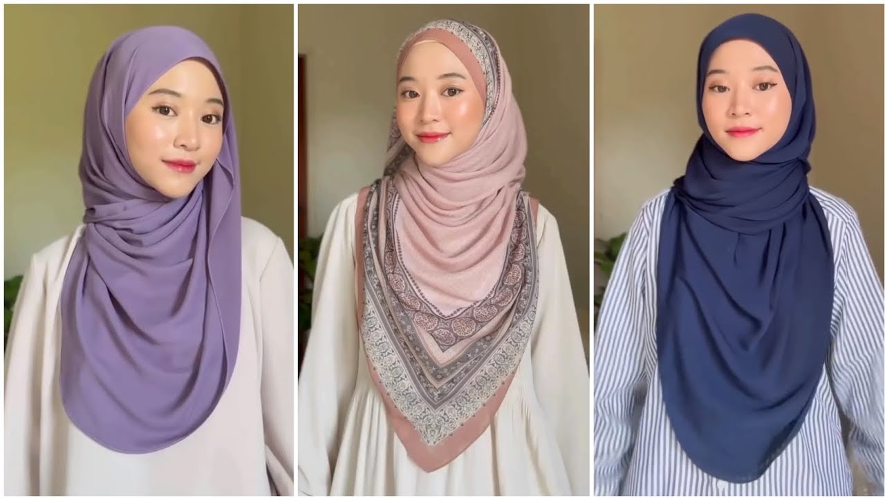 Full coverage hijab tutorial । New Hijab Style । - YouTube