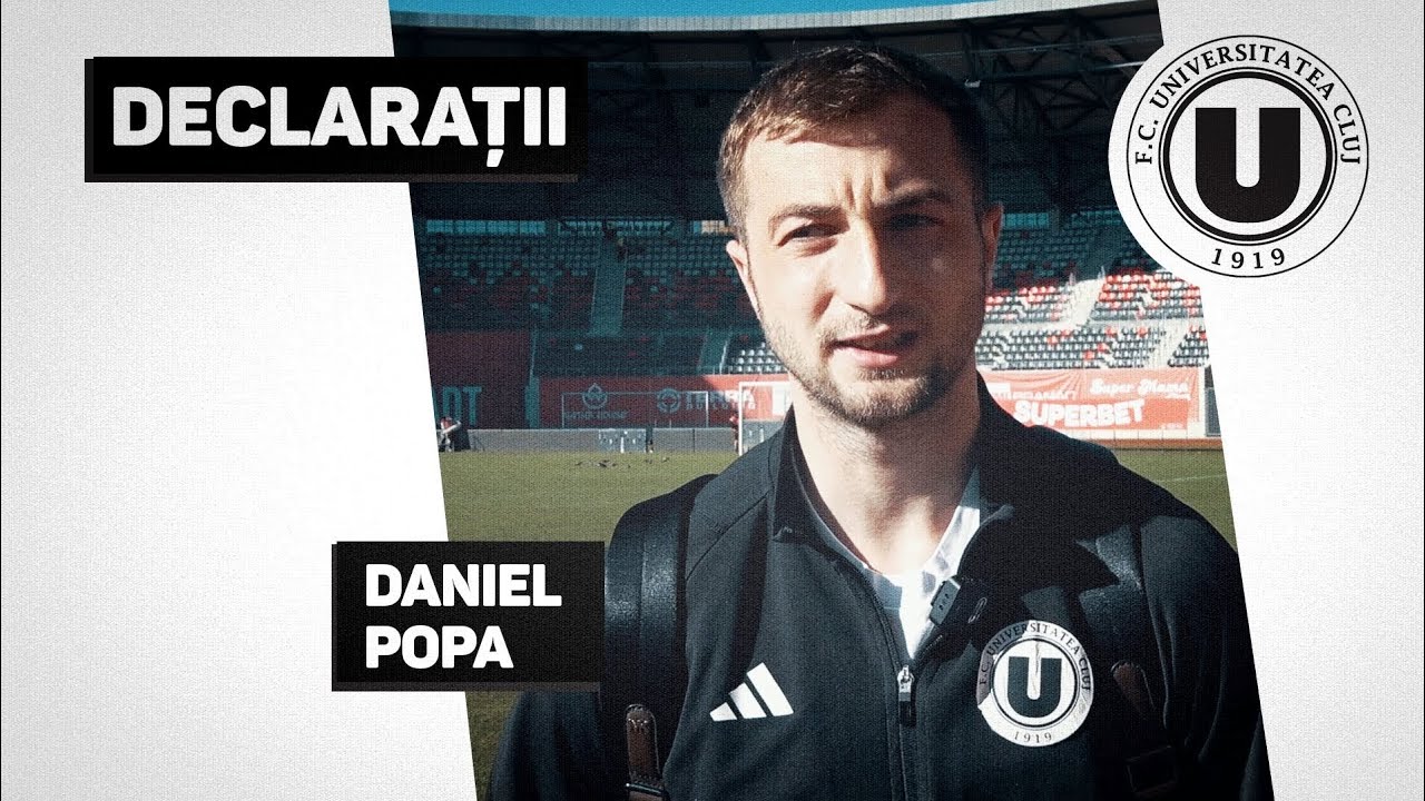 DECLARAȚII | Daniel Popa după ce a marcat un gol de excepție la Sibiu - YouTube