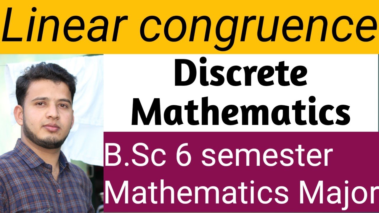 Linear congruence...Discrete mathematics - YouTube