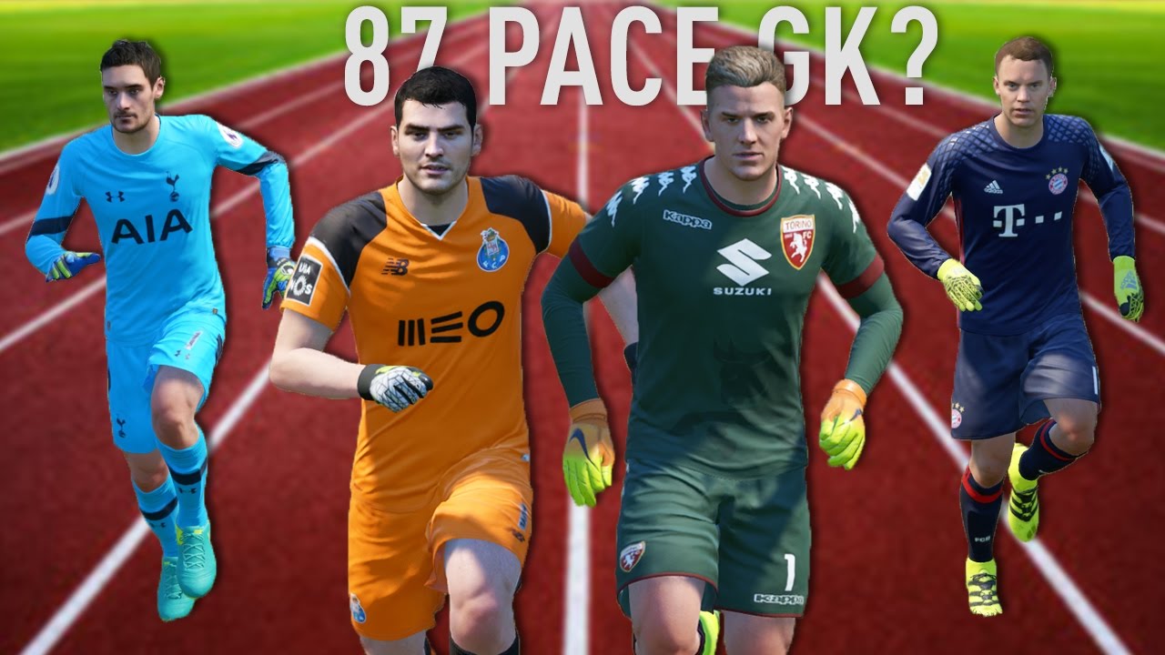 FASTEST GOALKEEPERS IN FIFA 17 !!! (Speed Test) - YouTube