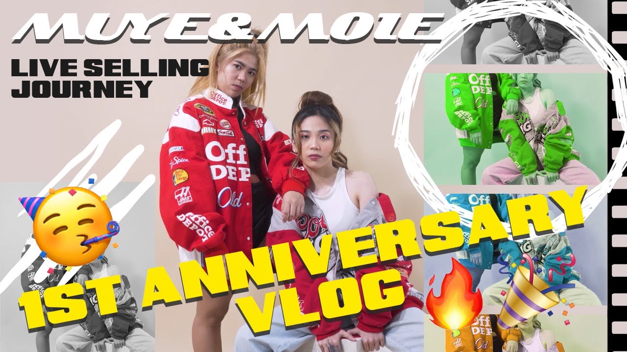 1ST ANNIVERSARY VLOG (LIVE SELLING JOURNEY) | MUYE&MOIE - YouTube