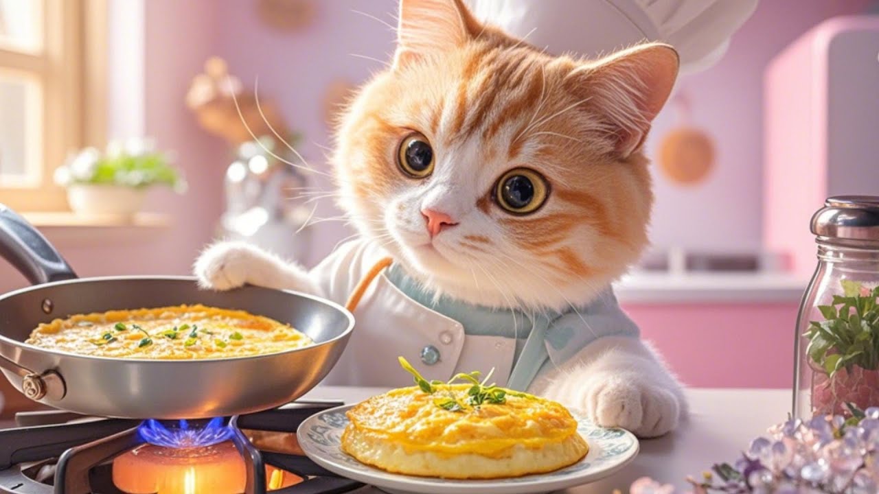 Chef Cat's Omelette Adventure! - YouTube