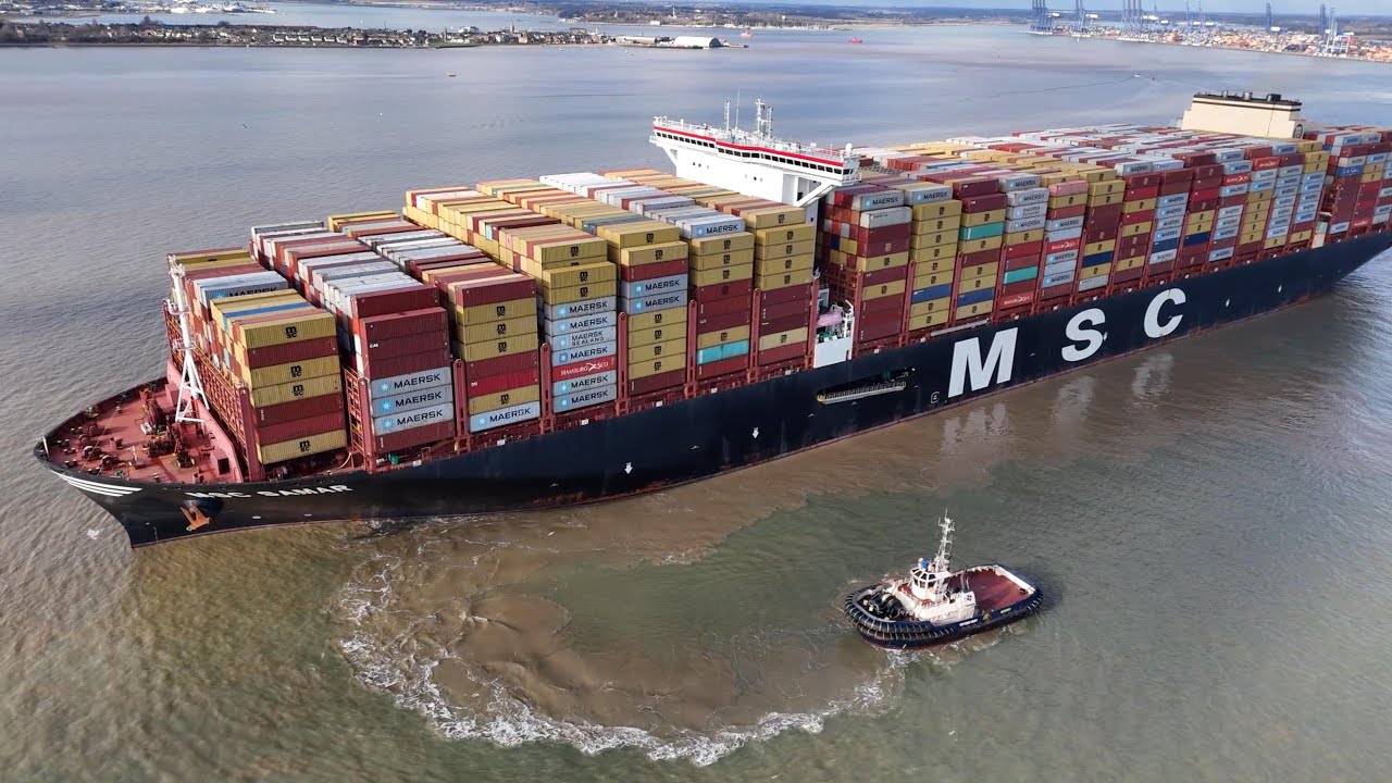 MSC Samar Departs Felixstowe 1/2/25 - YouTube