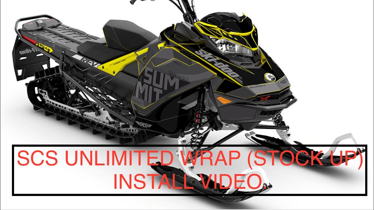 SCS UNLIMITED (STOCK UP) WRAP INSTALL VIDEO ON SKIDOO SP 850. A MUST ...