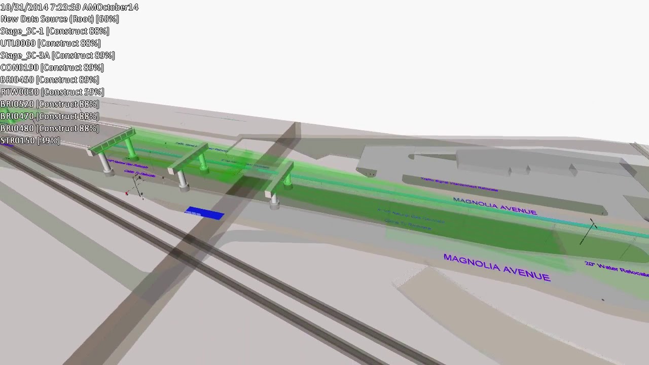 BIM-365 - BIM-4D - Simulation de la rénovation d'une route - YouTube