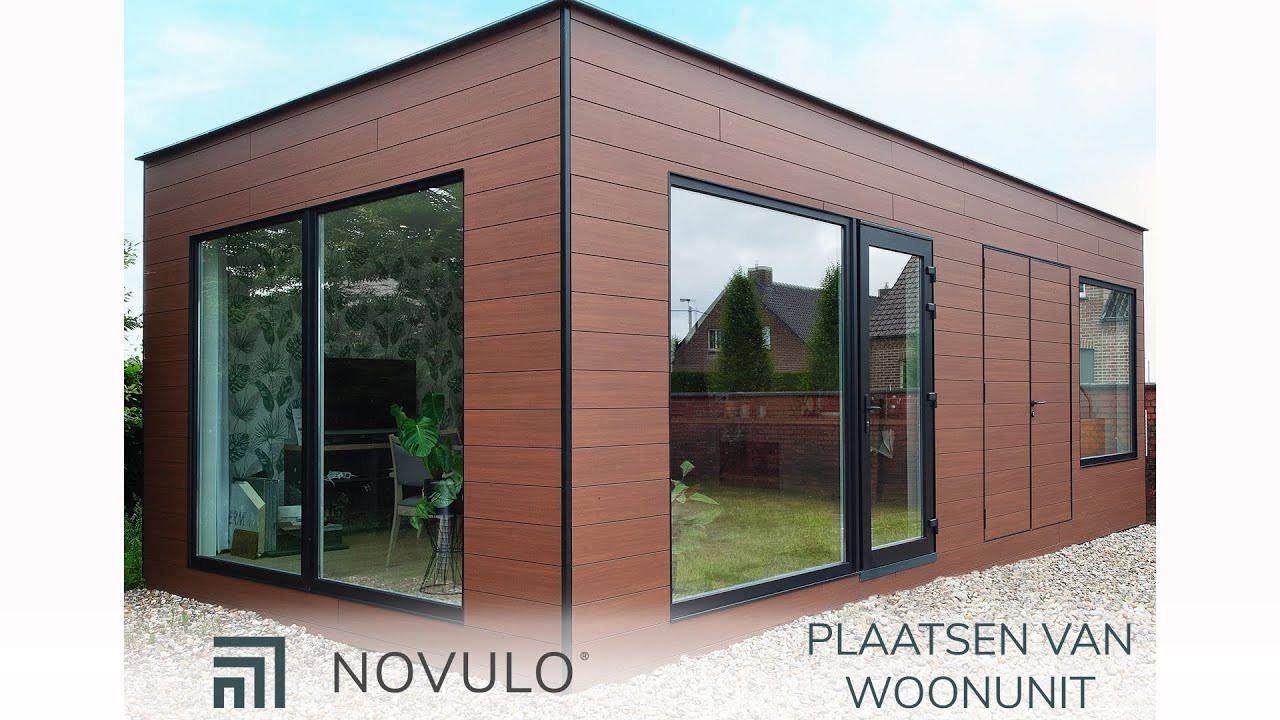 Een mobiele woon- of werkunit van Novulo Buildings: eenvoudige ...