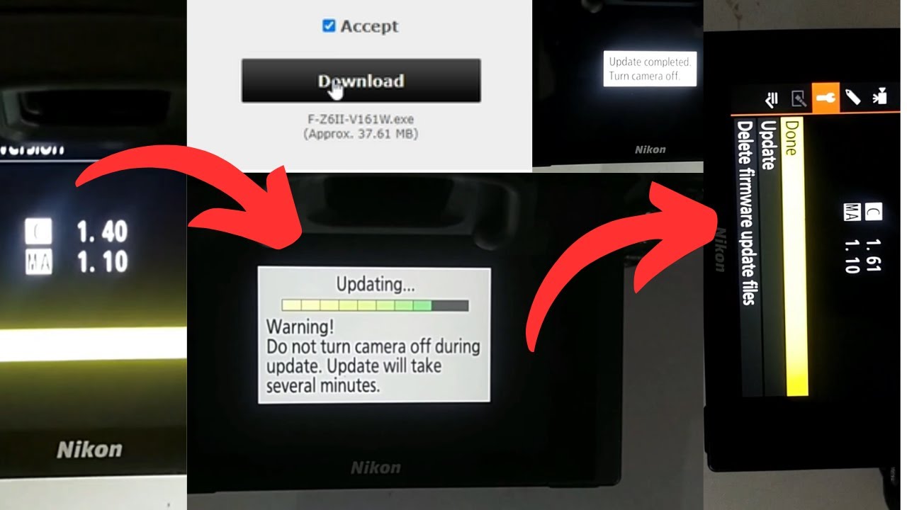 How to update any Nikon Mirrorless camera firmware | Nikon Mirrorless Z camera firmware update ...