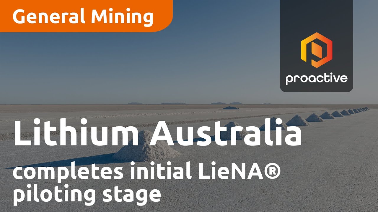 Lithium Australia completes initial LieNA® piloting stage - YouTube