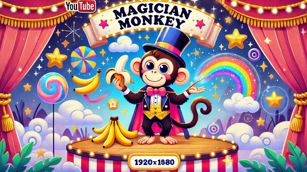 Magician Monkey 🐵🎩 | Fun Magic Song for Kids | #KidsSongs # ...