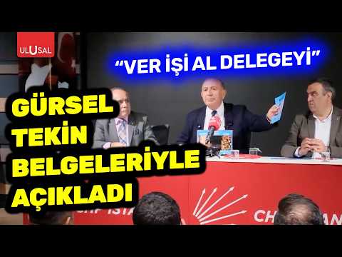 CHP İstanbul İl Başkanı Gürsel Tekin belgeleriyle açıkladı! \