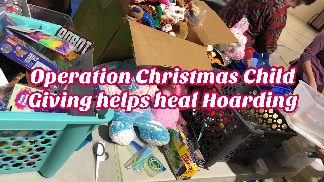 Hoarders ️ Operation Christmas Child Shoeboxes! Giving New Hoarded Toys ...
