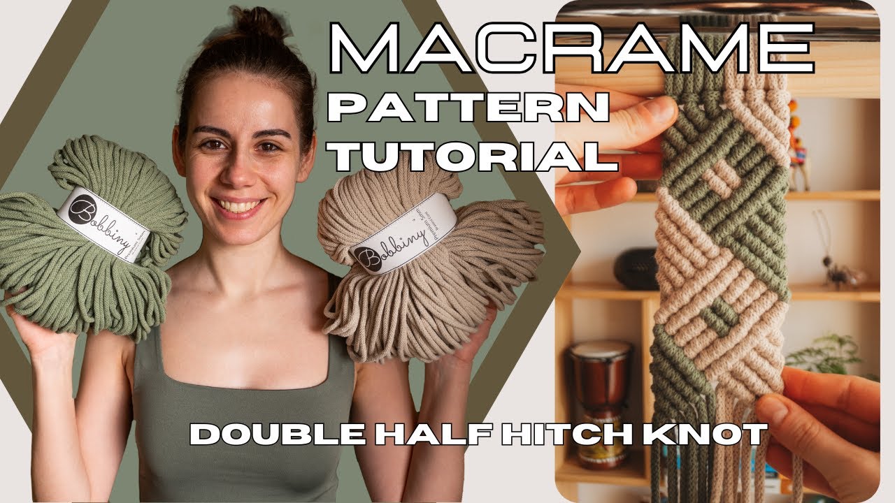 DIY Macrame Pattern | Advanced Level | Tutorial 4K | Double Half Hitch Knot - YouTube