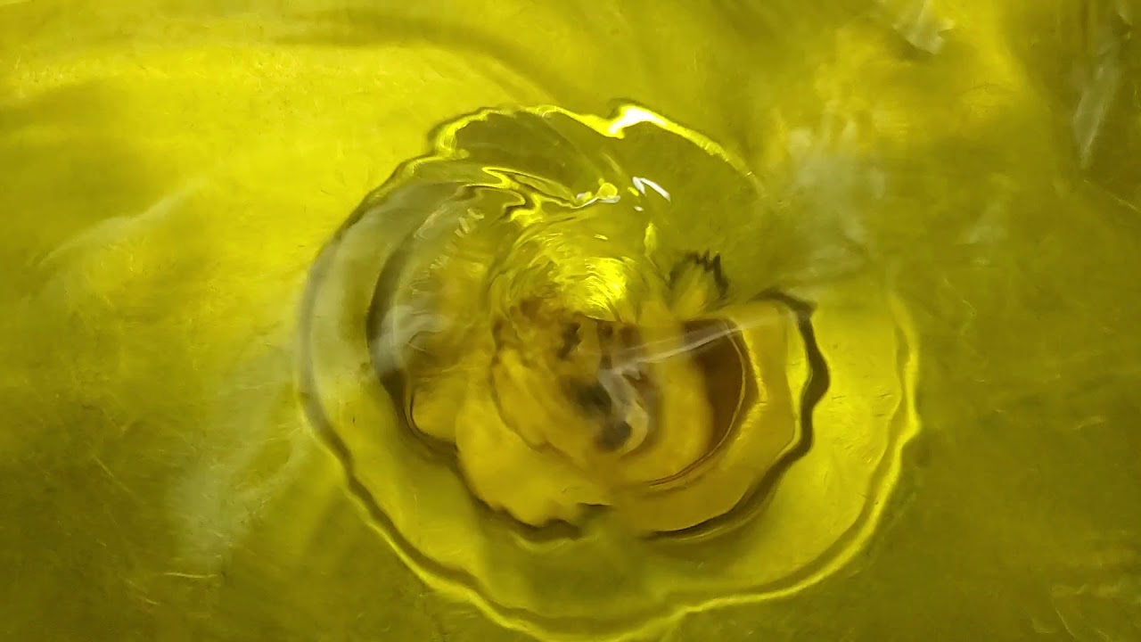 Yellow whirlpool in the sink!!! - YouTube