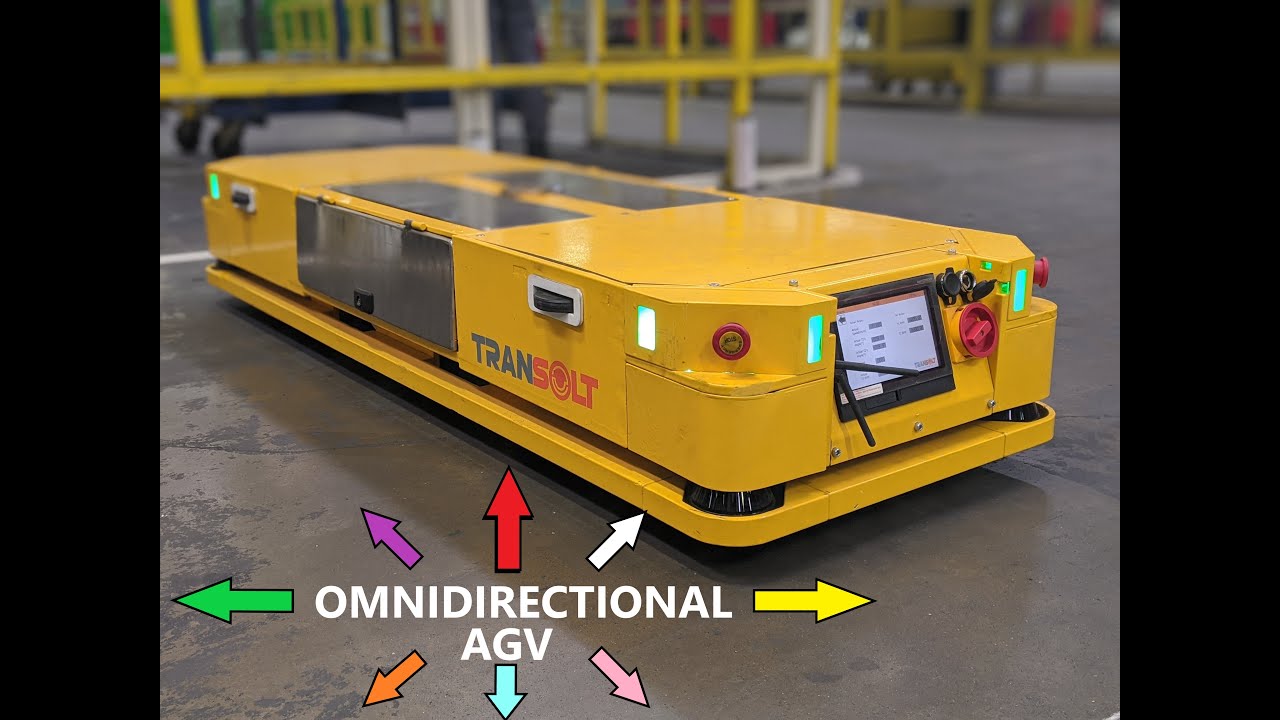 High-flexible AGV with sideways movement capability (Model OPX:10 - YouTube