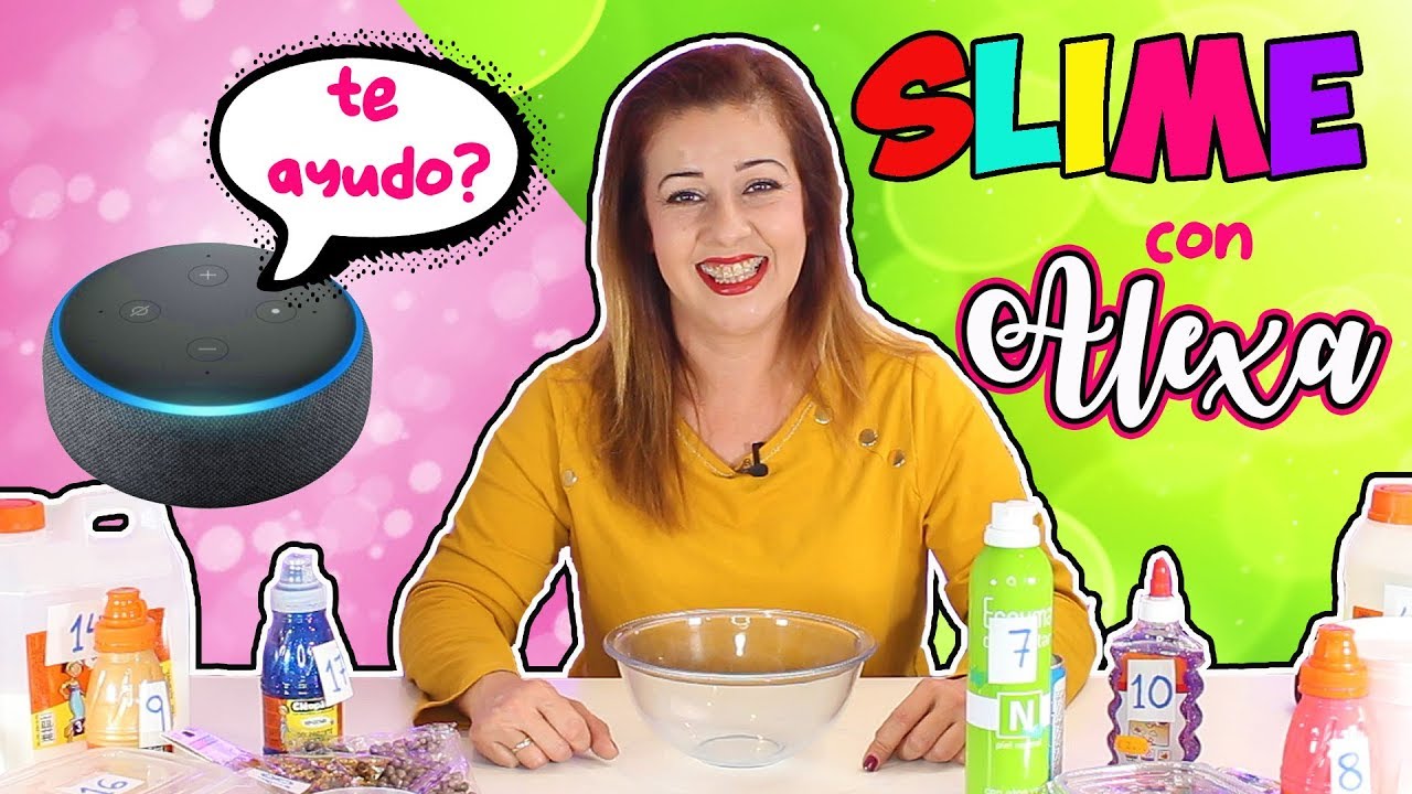 ALEXA ELIGE MI SLIME 2 | Qué le puedes preguntar a Alexa | Slime ...