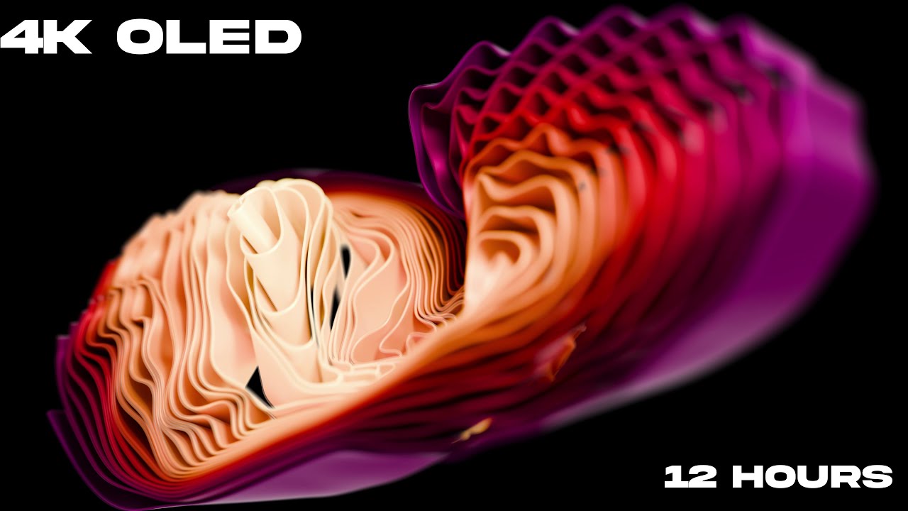 Deep sleep liquid background 4K | 12 Hours Blue Purple Screensaver ...